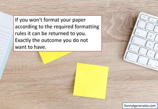 10 Tips for Formatting Your Paper | PPT