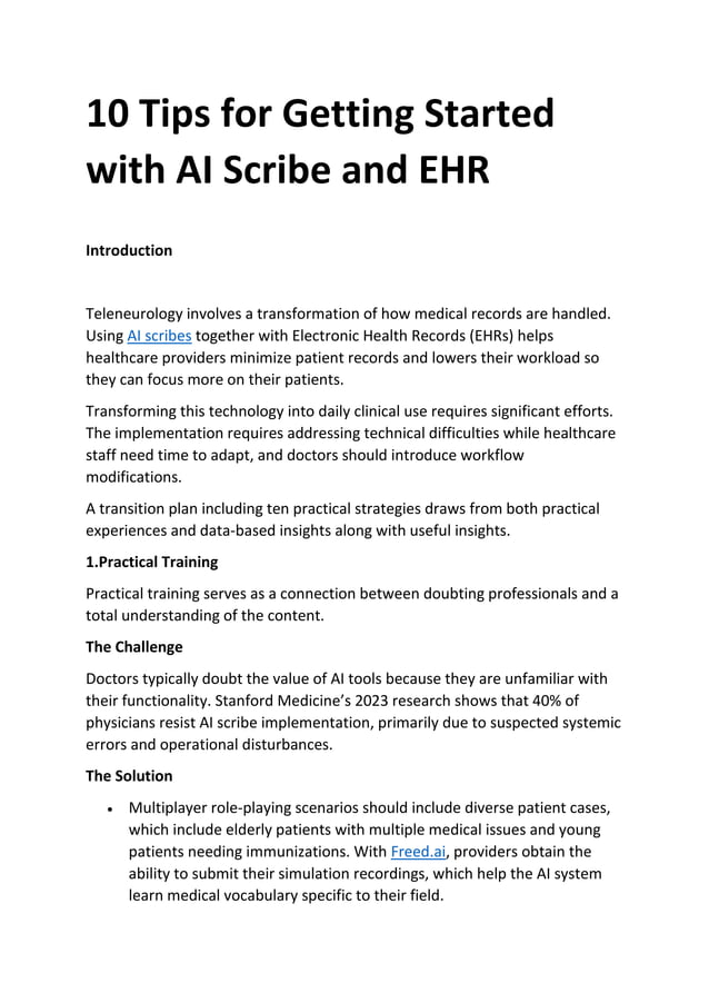 10 Tips for Getting Started with AI Scribe and EHR.pdf