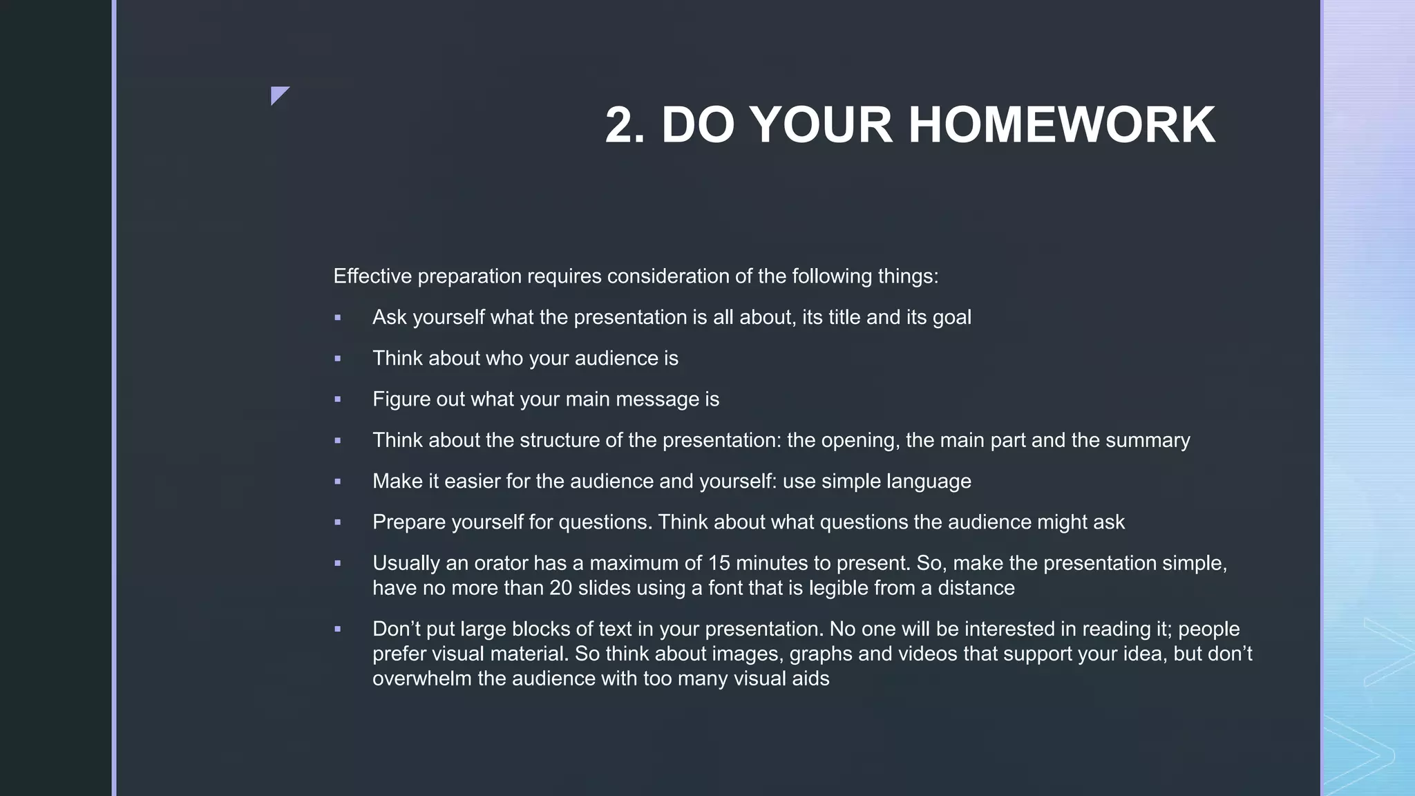 10 tips for giving a great presentation in English. | PPT