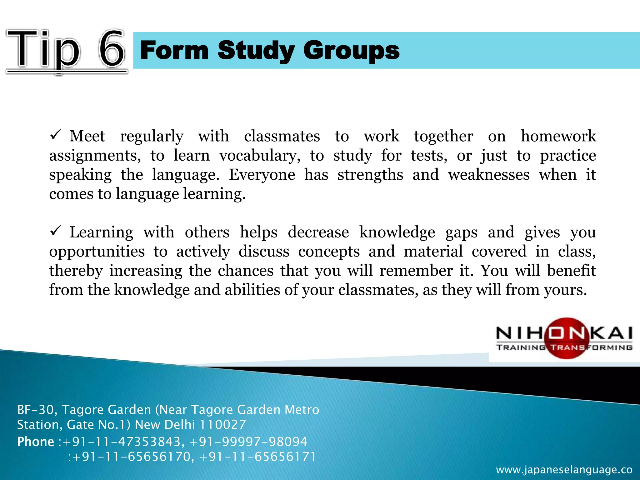 Top 10 tips for Language Learning Success | PPTX