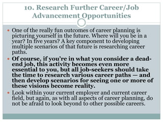 10 tips for successful career planning | PDF