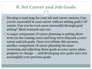 10 tips for successful career planning | PDF