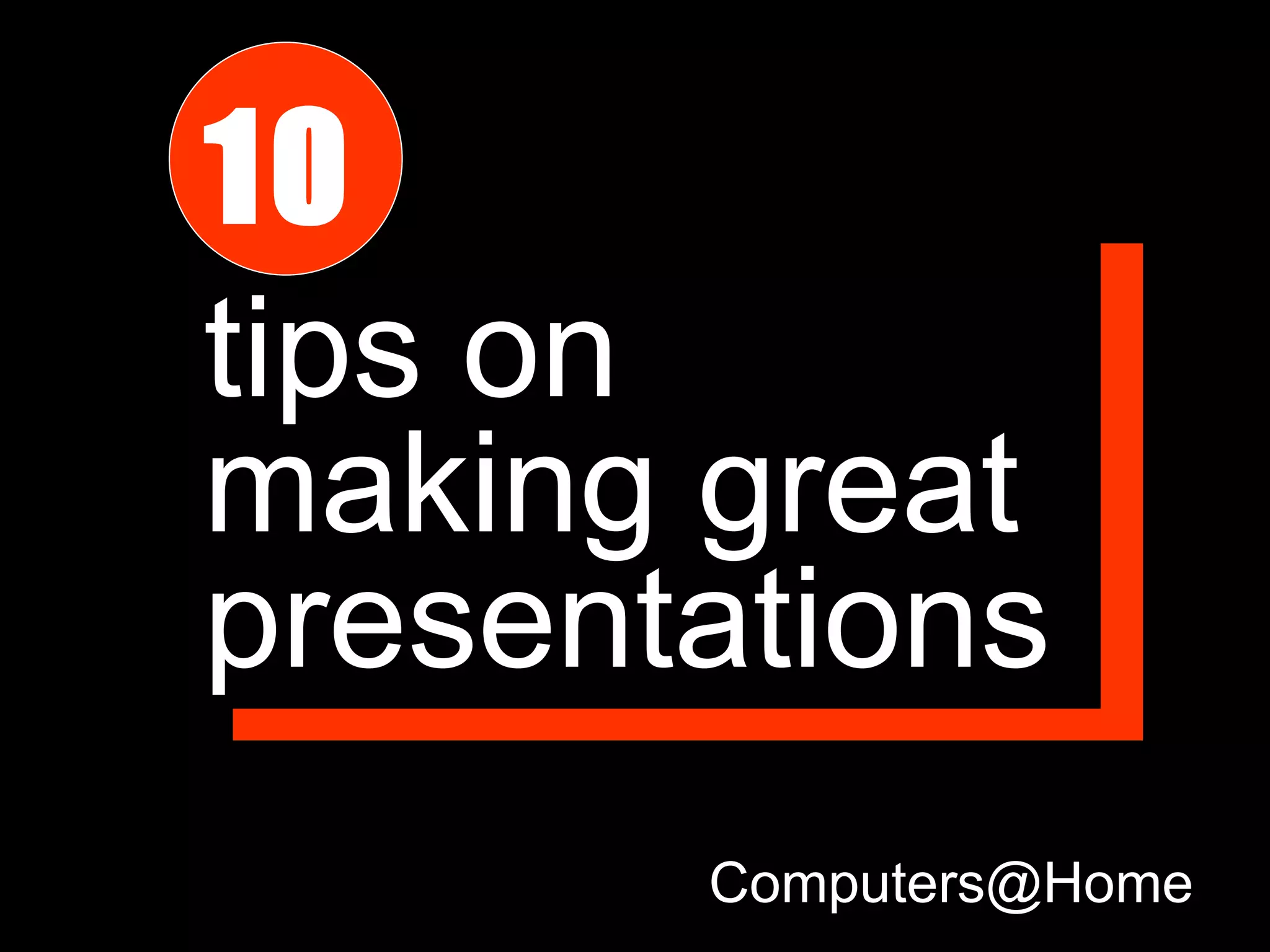 10 tips on making stunning presentations | PPS | Business Expos ...