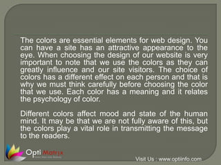 10 tips on psychology color in web | PPSX | Web Design and HTML | Internet
