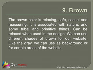 10 tips on psychology color in web | PPTX