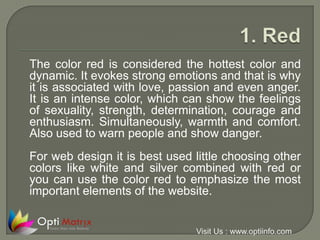 10 tips on psychology color in web | PPTX