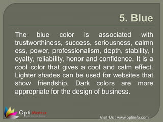 10 tips on psychology color in web | PPTX