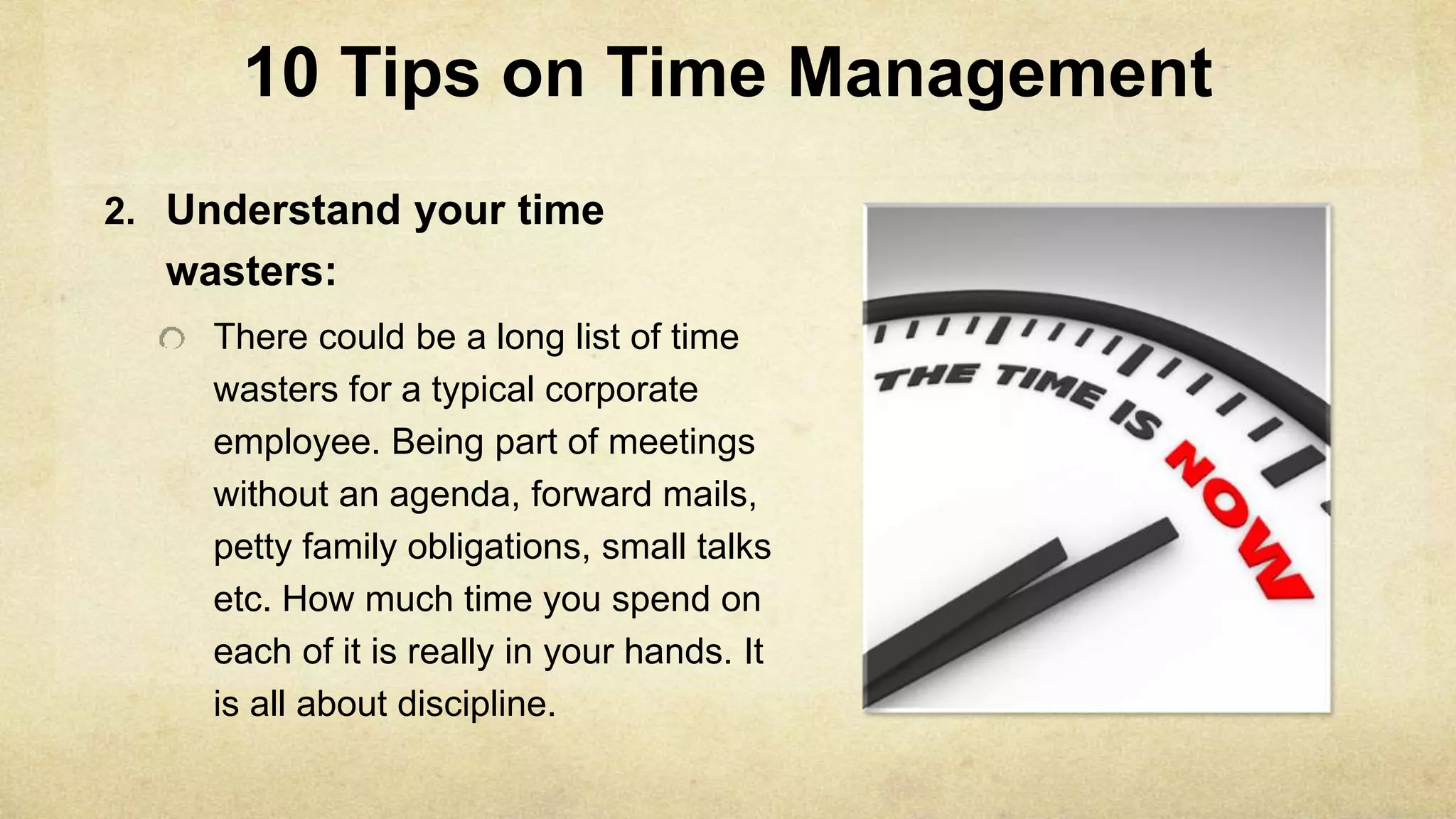 10 Powerful Tips for Time Management | PPTX
