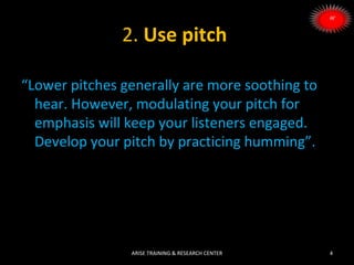 10 tips speaking good voice | PPT