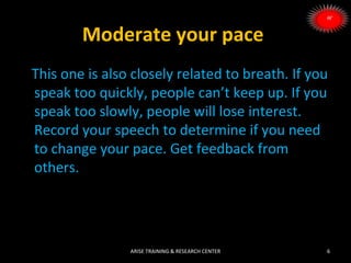 10 tips speaking good voice | PPT