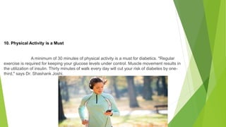 10 tips to control blood suger | PPTX
