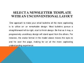 10 tips to create best newletter design