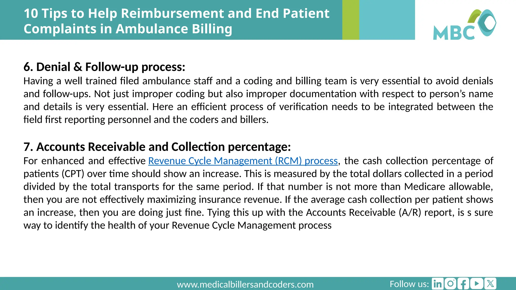 10 Tips to Help Reimbursement and End Patient Complaints in Ambulance ...
