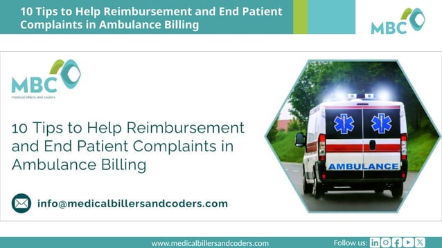 10 Tips to Help Reimbursement and End Patient Complaints in Ambulance ...