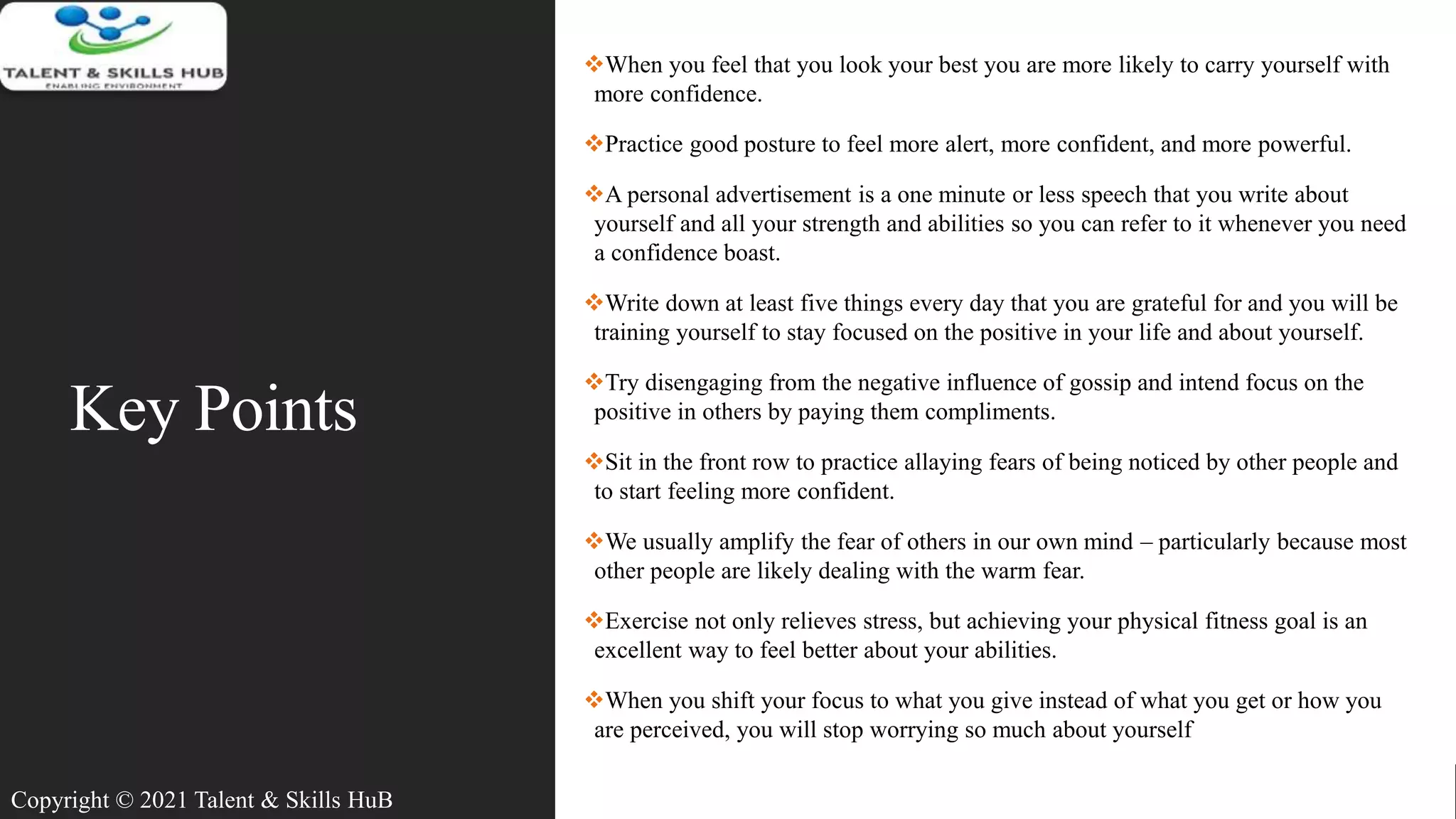 10 Tips to Improve Self-confidence Instantly | PPTX