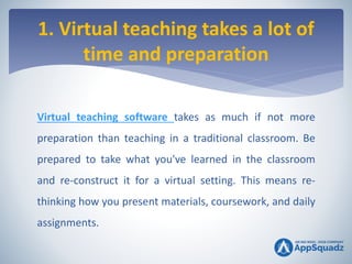 10 tips to know about virtual teaching | PPT