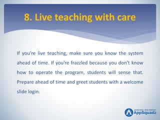 10 tips to know about virtual teaching | PPT