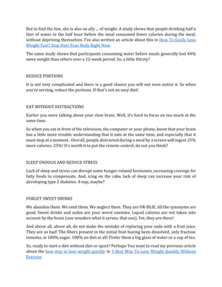 10 tips to lose weight without sports or diet | PDF | Free Download