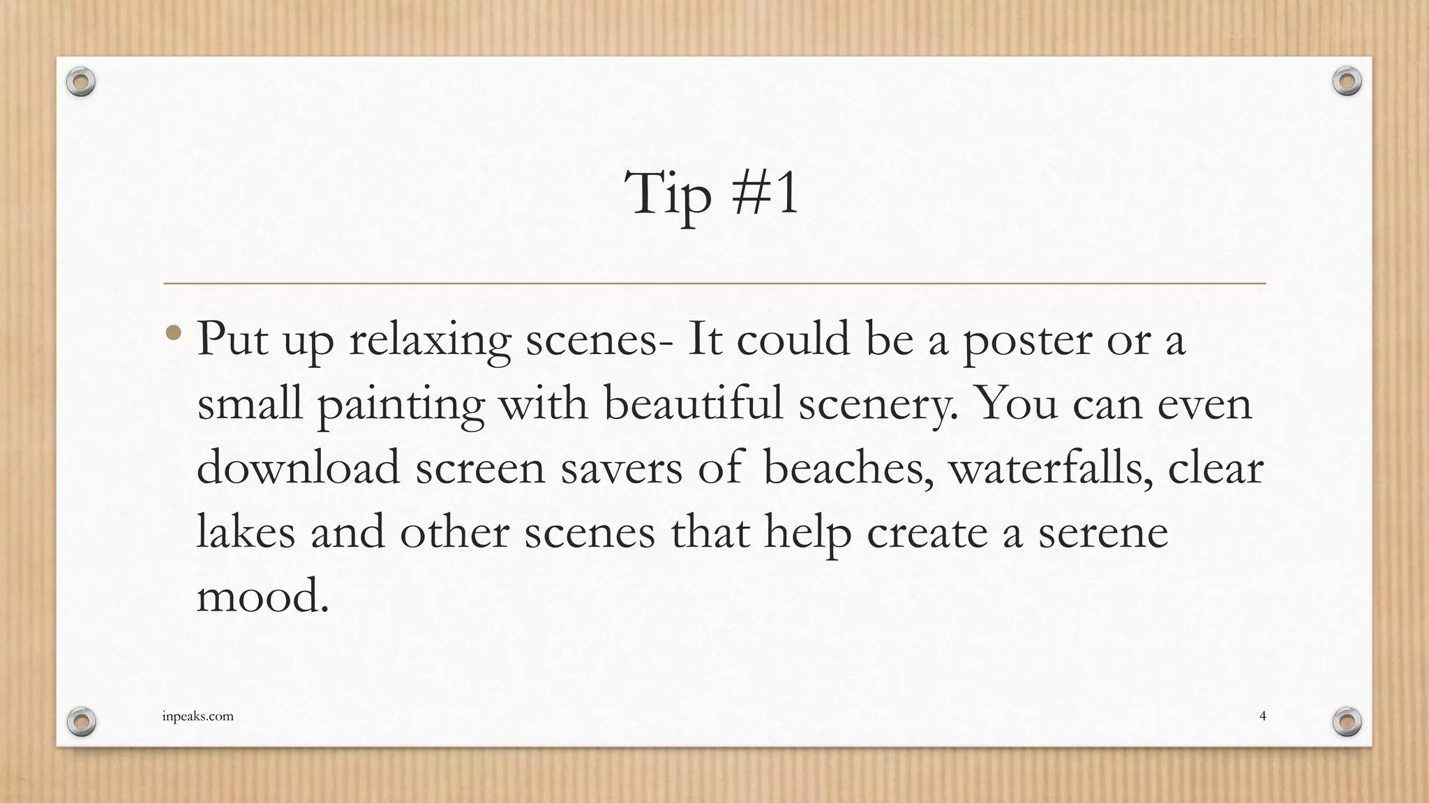 10 tips to manage work stress | PPT