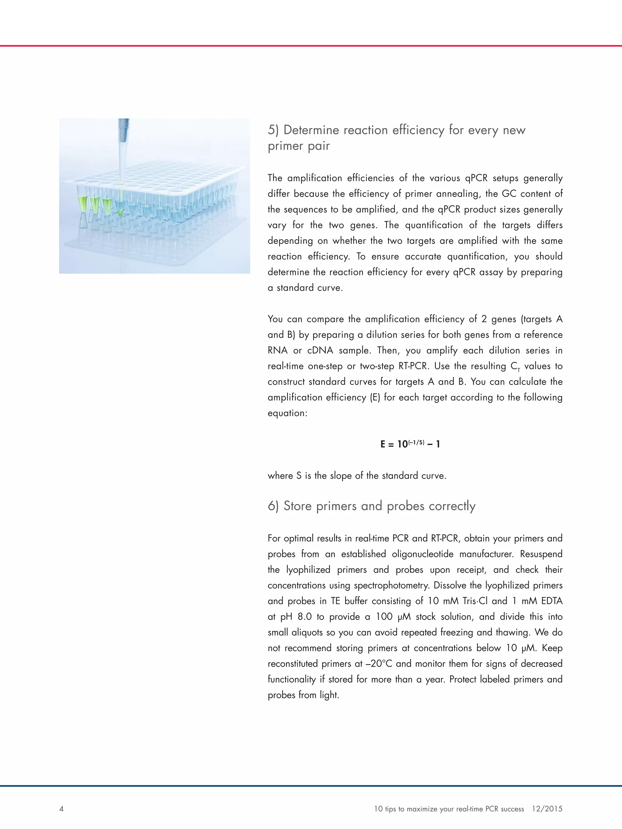10 Tips to maximize your Real Time PCR Success - Download the Technical ...