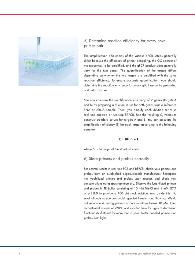 10 Tips to maximize your Real Time PCR Success - Download the Technical ...