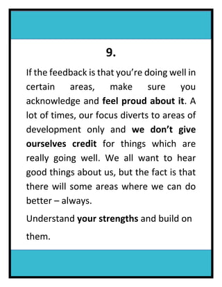 10 tips to receive feedback | PDF