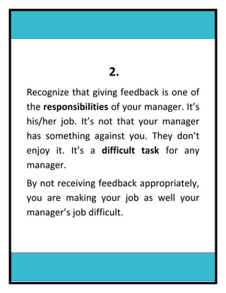10 tips to receive feedback | PDF