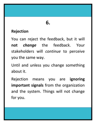 10 tips to receive feedback | PDF