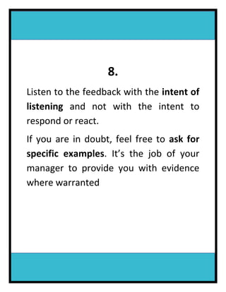10 tips to receive feedback | PDF