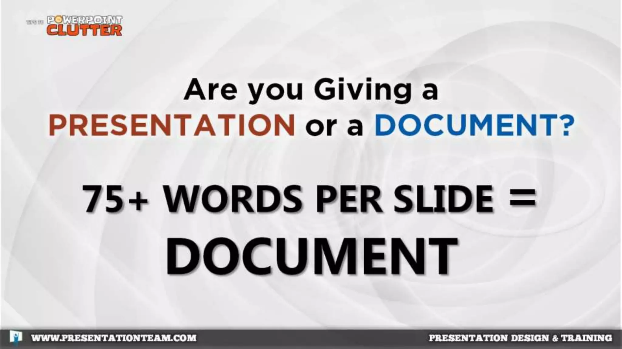 10 Tips to Reduce PowerPoint Clutter | PPTX