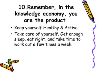 10 Tips to Retain Your Job | PPT