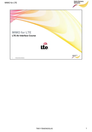10 tm5117 aen02gla2_mimo for lte_ppt | PDF