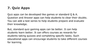 10 top educational apps that startups can build in 2020. | PPT