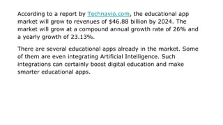 10 top educational apps that startups can build in 2020. | PPT
