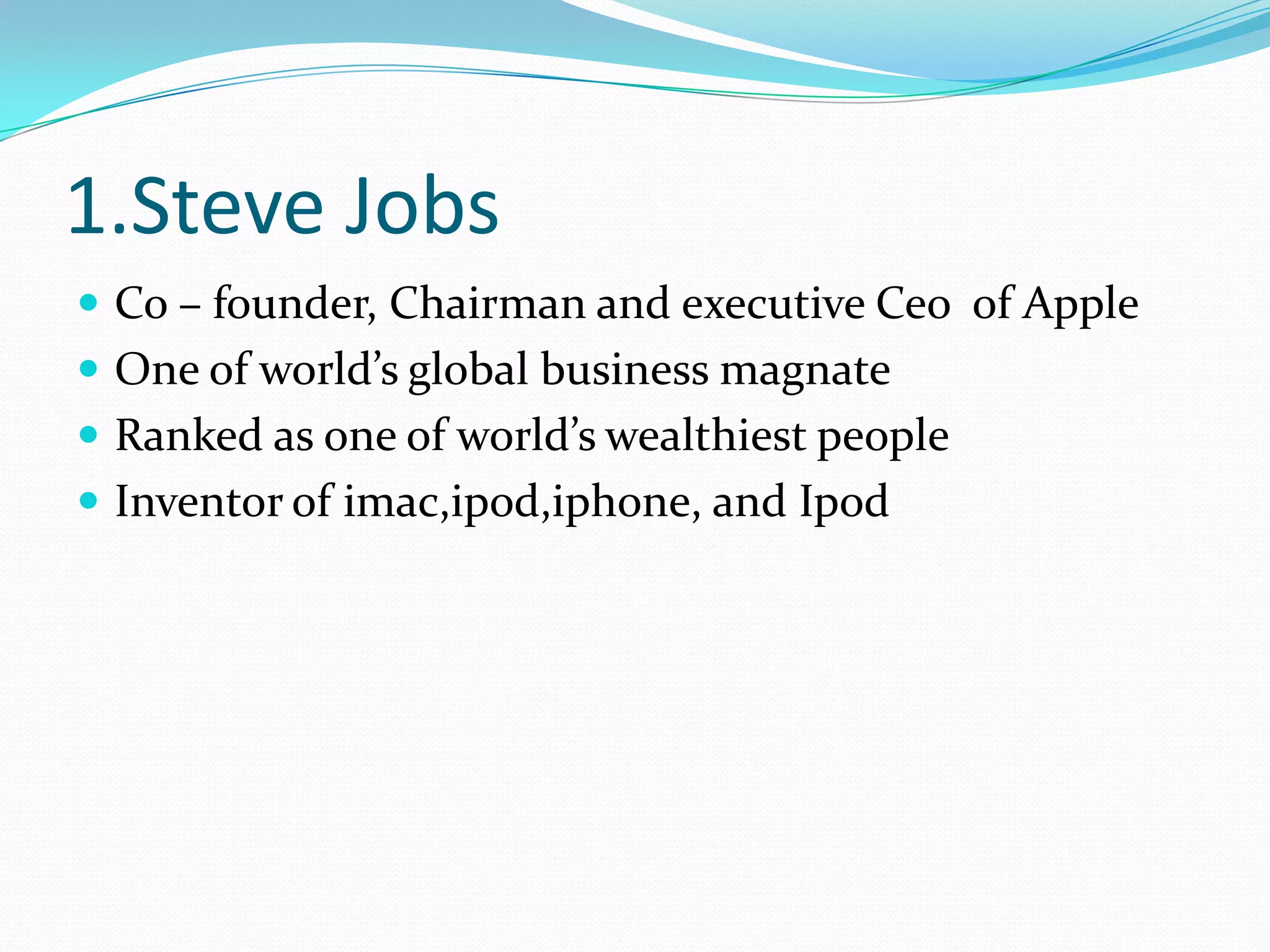 10 Top Smart Global Game Changers and Their Global Achievements | PPTX