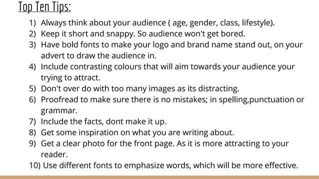 Unit 5, Task 3 (c) | PPTX | Advertising Industry | Industries