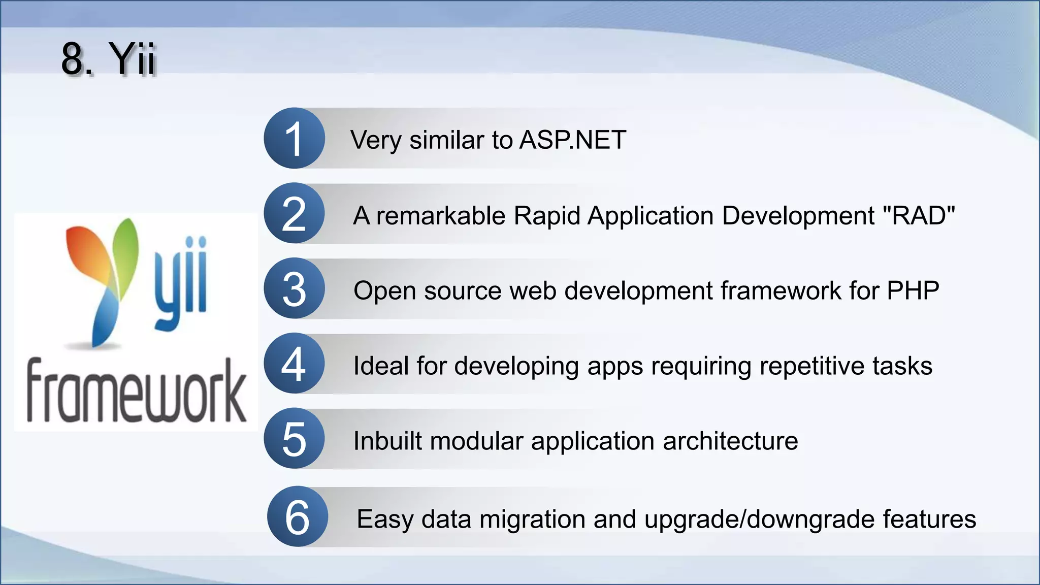10 Top Web Development Frameworks | PPTX