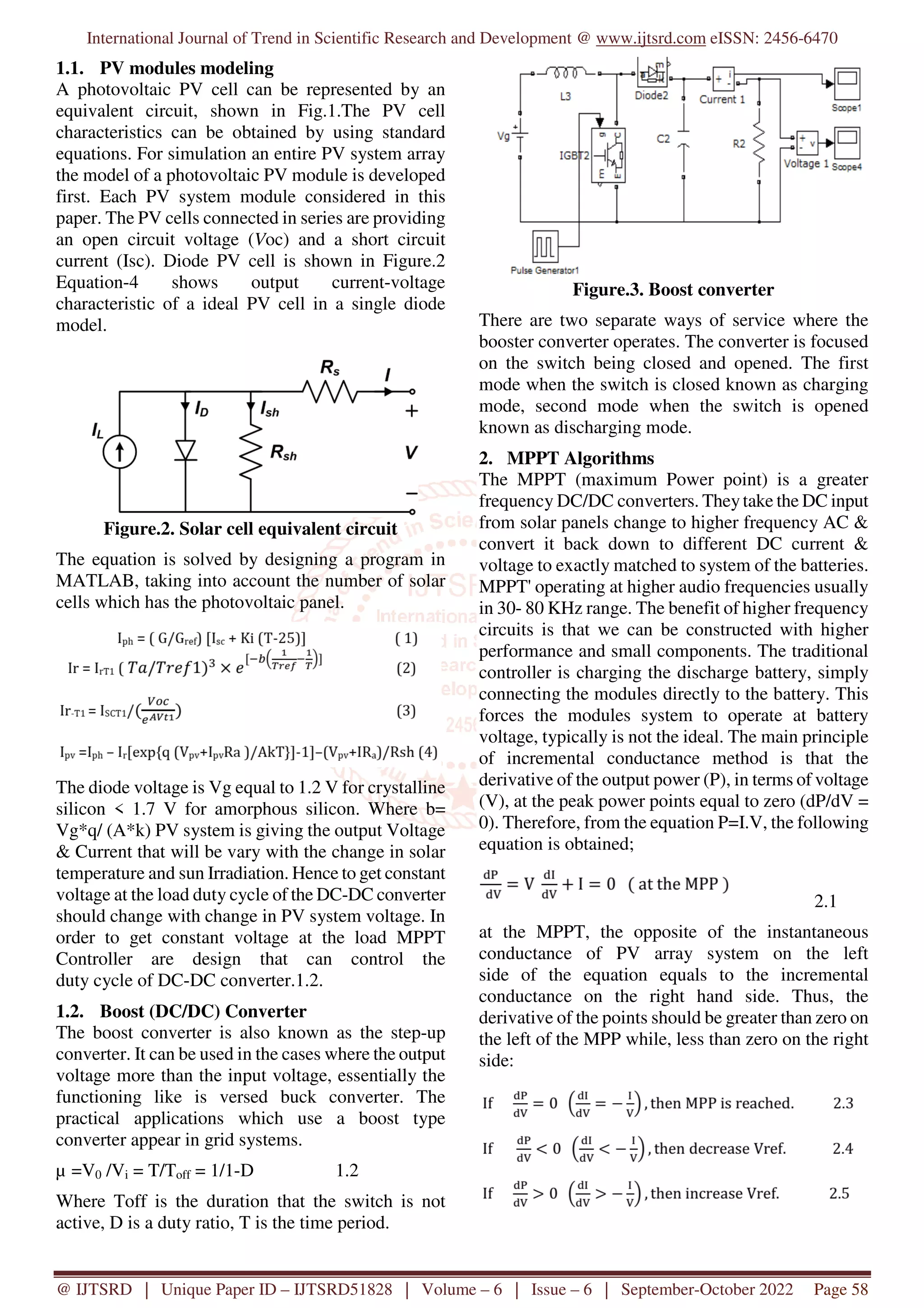 To Study, Analyse and Implement MPPT PandO Based Photovoltaic PV System ...