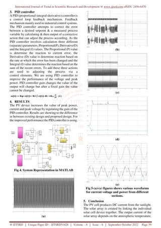 To Study, Analyse and Implement MPPT PandO Based Photovoltaic PV System ...
