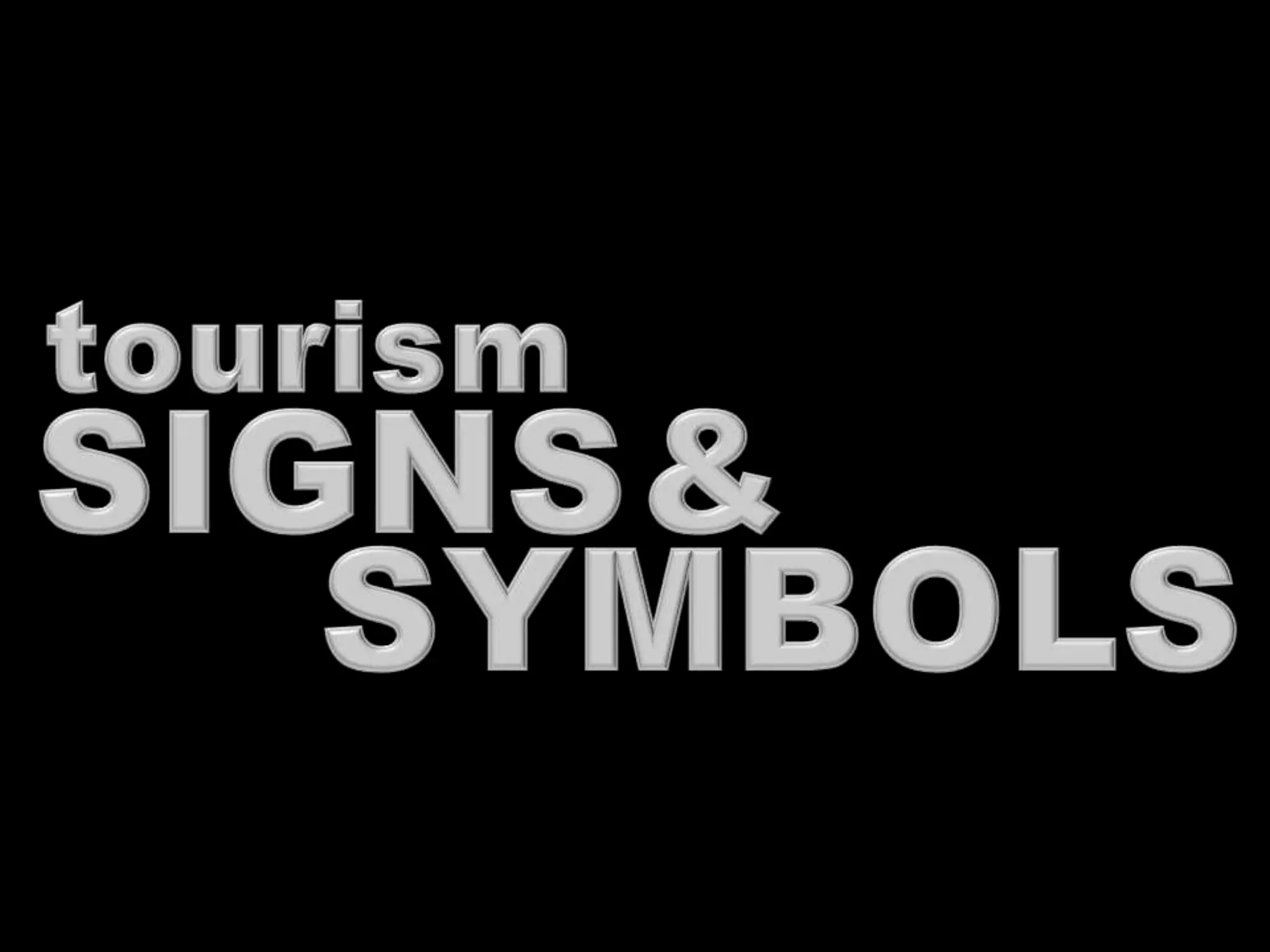 Tourism Signs and Symbols | PPTX