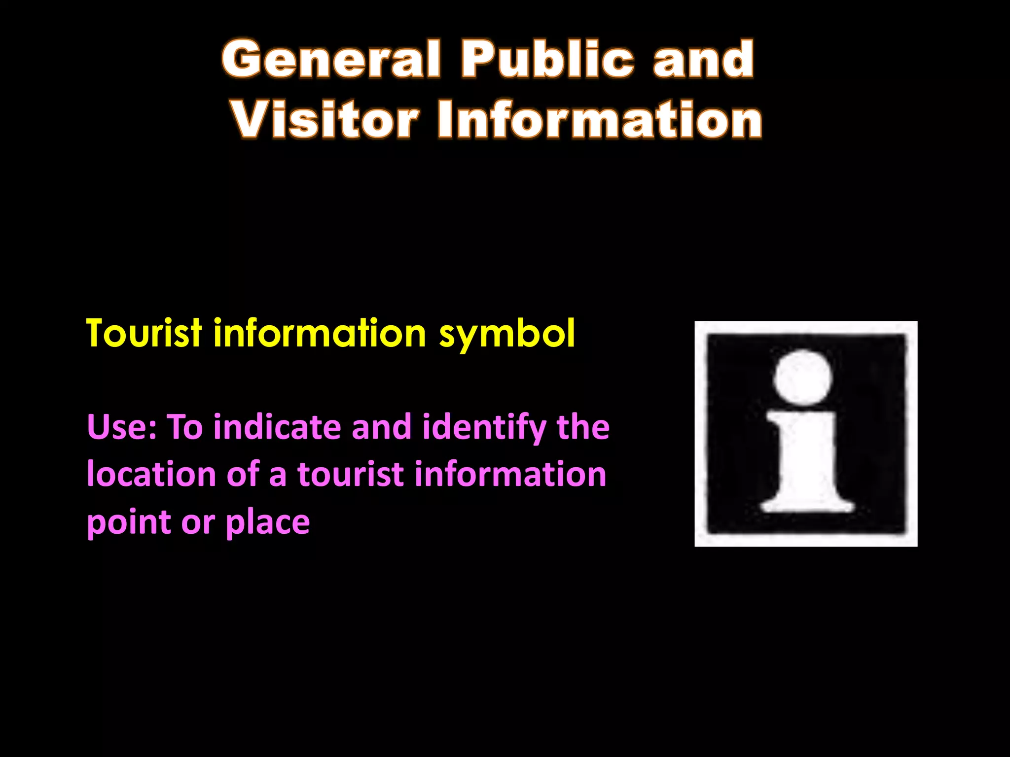 Tourism Signs and Symbols | PPTX