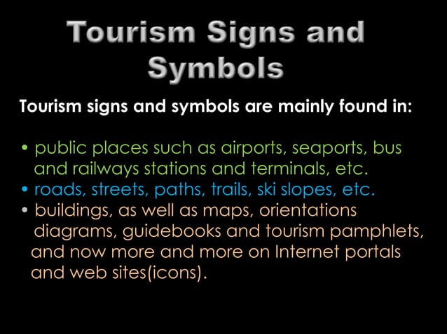 Tourism Signs and Symbols | PPTX