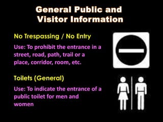 Tourism Signs and Symbols | PPTX