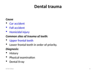 10)Trauma of tooth, soft tissue and jaws.pptx