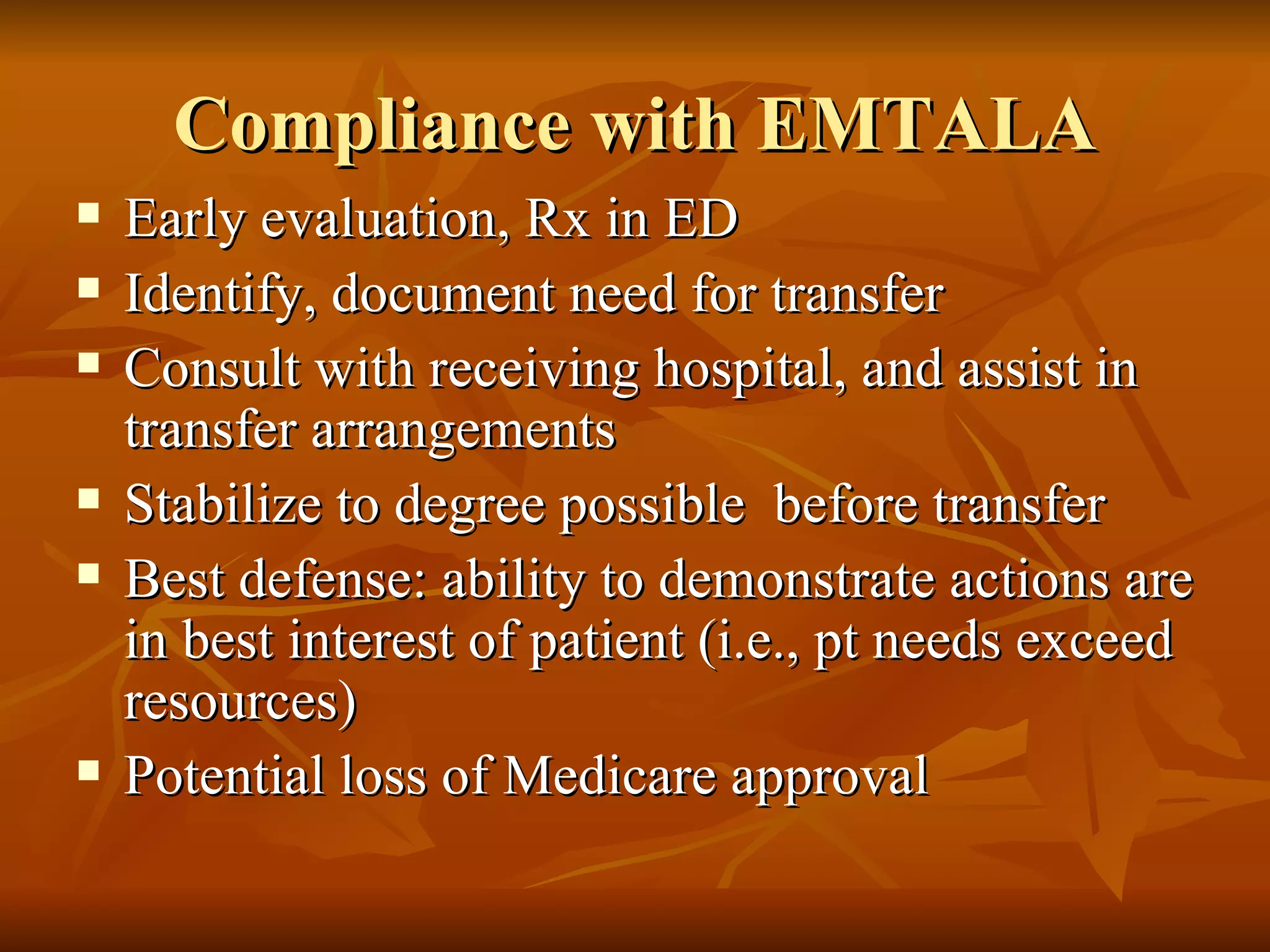 10 trauma patient transfers | PPT