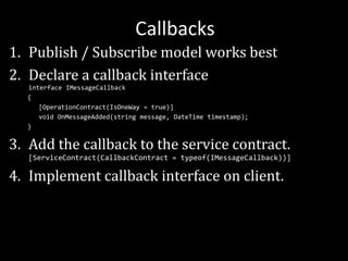 10 Tricks and Tips for WCF | PPT