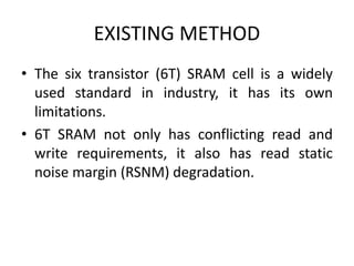 10T SRAM Using Half-VDD Precharge and.pptx