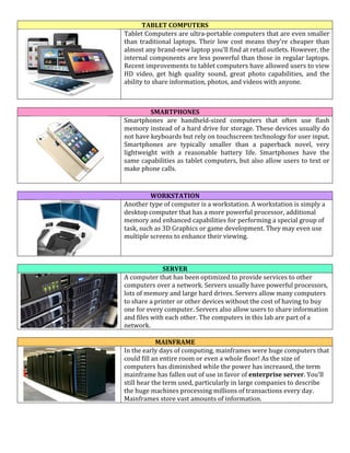 10 types of computers | PDF