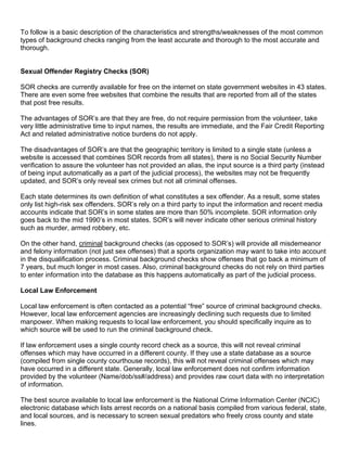 Types of Criminal Background Checks | PDF