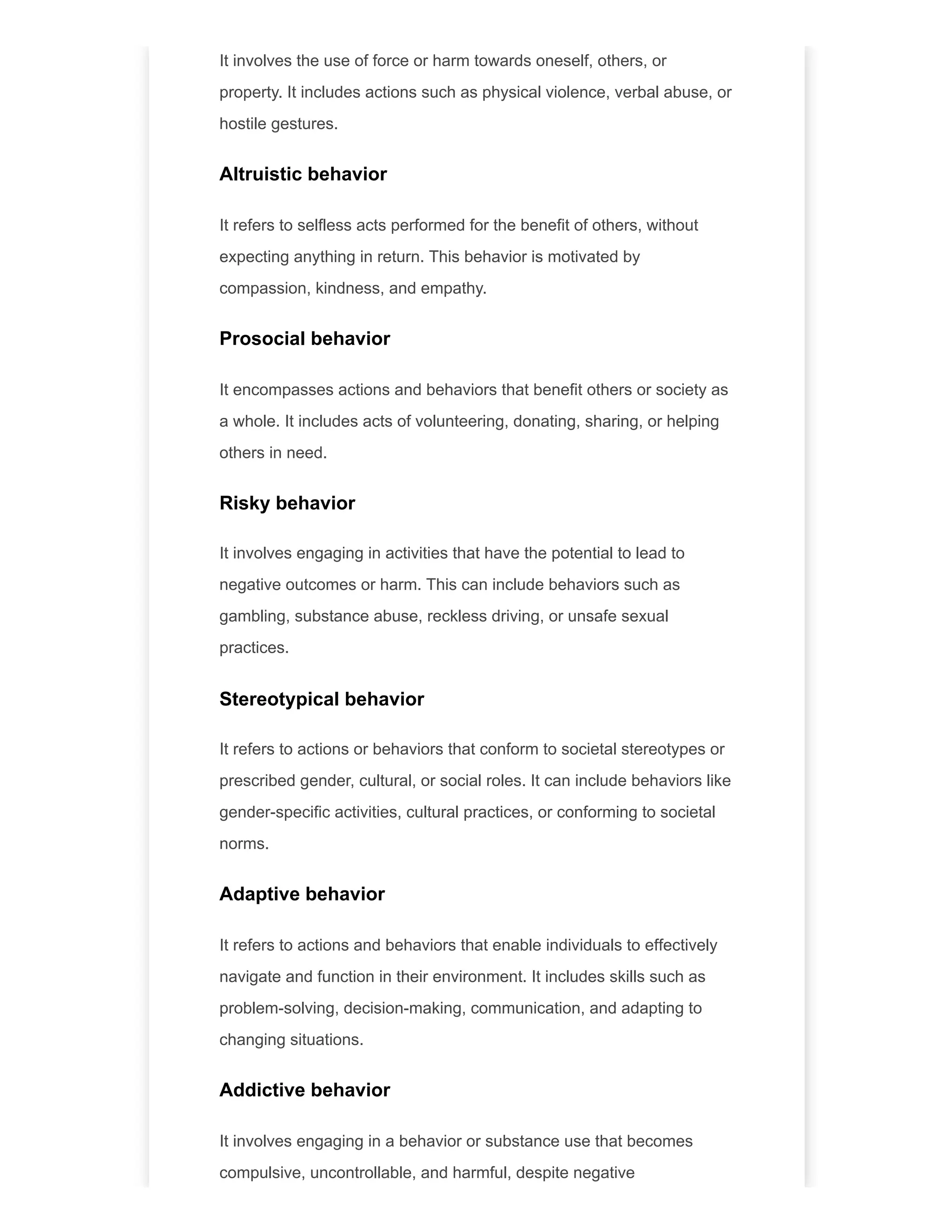 What are the 10 Types of Human Behavior.pdf